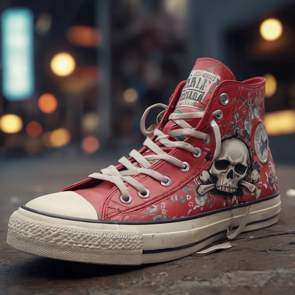 Skull Converse Shoes: Style Meets Skate Culture