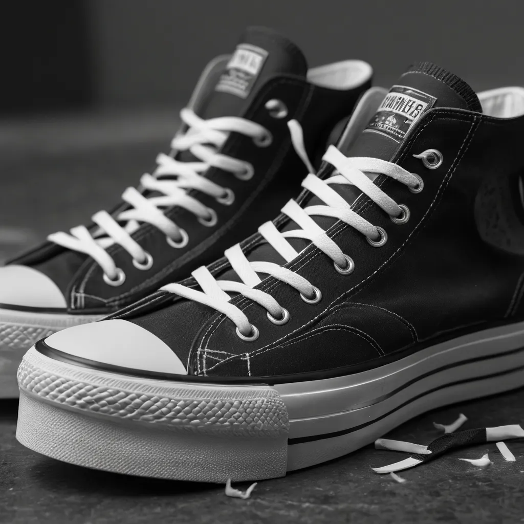 The Allure of Black and White Platform Converse